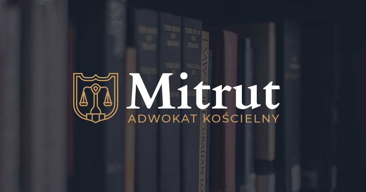 Kontakt – Błażej Mitrut – Adwokat Kościelny